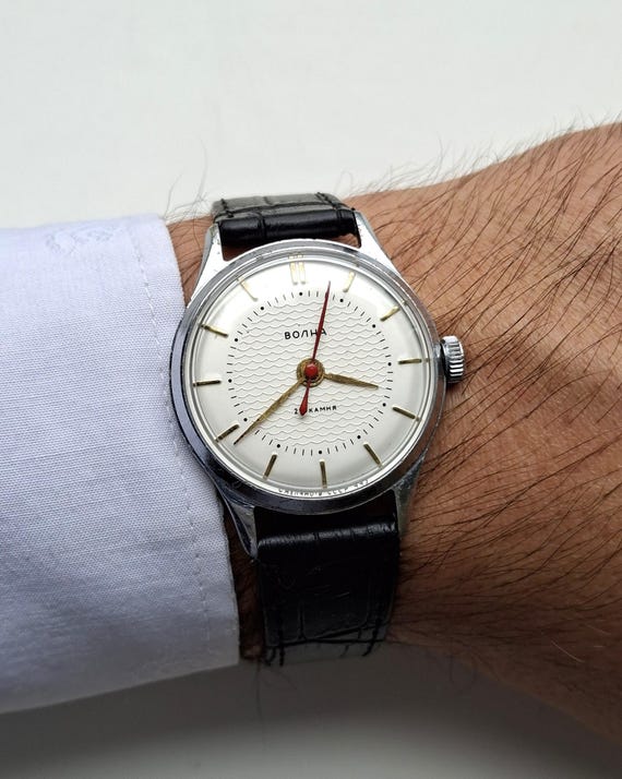 Soviet watch - "Wave" with Omega movement copy, Vinta… - Gem
