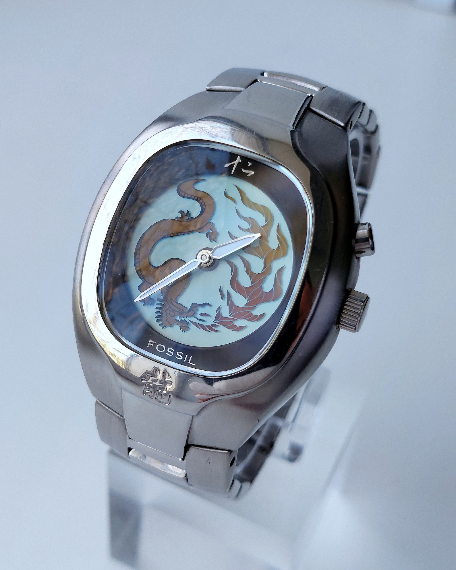 Vintage Fossil Big Tic Dragon Watch: Animated Quartz Wristwatch - Etsy