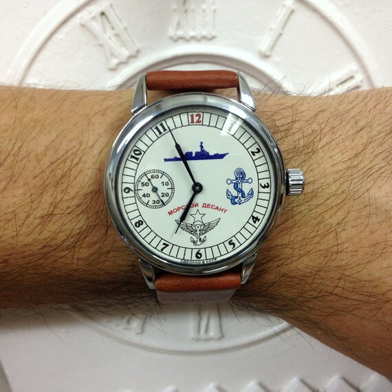 Military watch"Amphibious assault", Soviet watch "Mol… - Gem