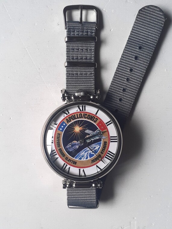 Soviet Watch molnijawith Dial Soyuz-apollo | Etsy