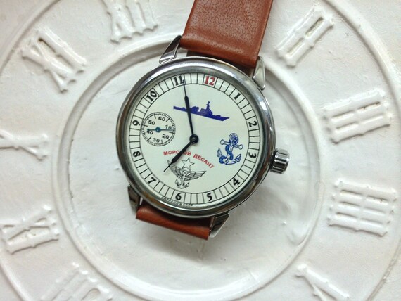 Military watch"Amphibious assault", Soviet watch "Mol… - Gem