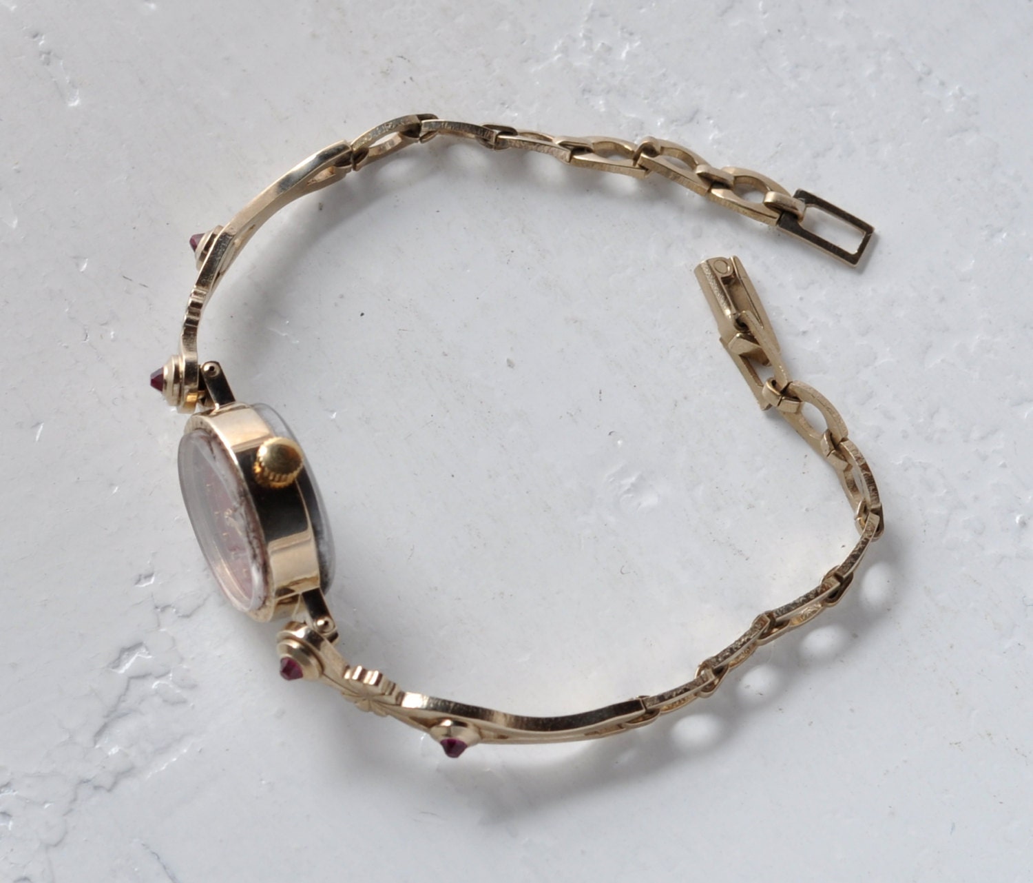 Soviet Watch chaika With Ruby Stones in Bracelet | Etsy