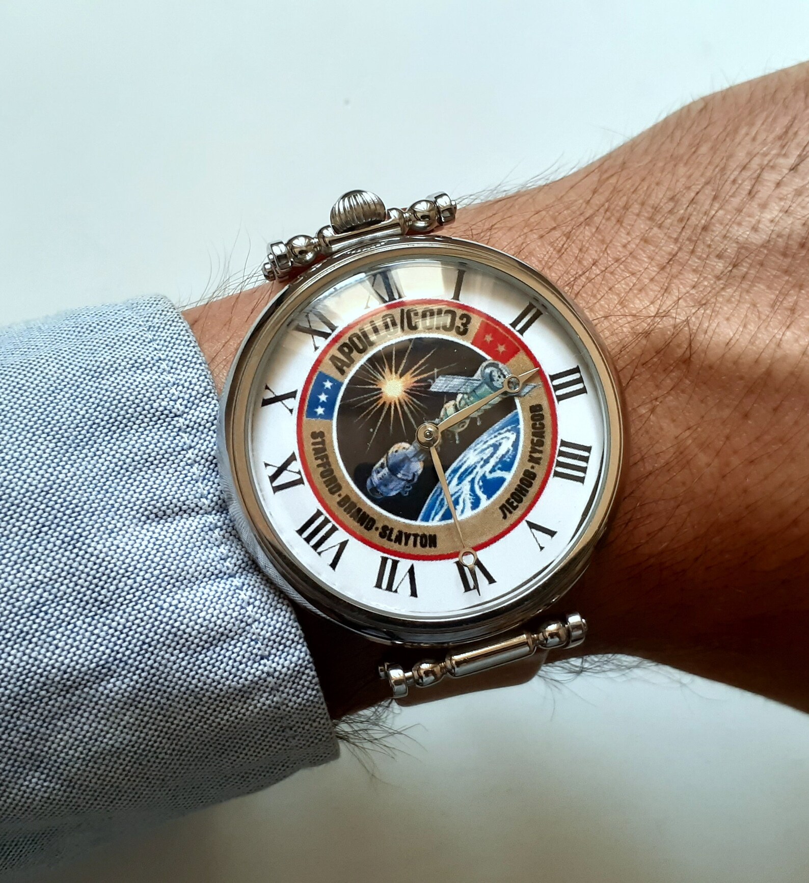 Soviet Watch "molnija"with Dial - Soyuz-apollo Mission. - Etsy