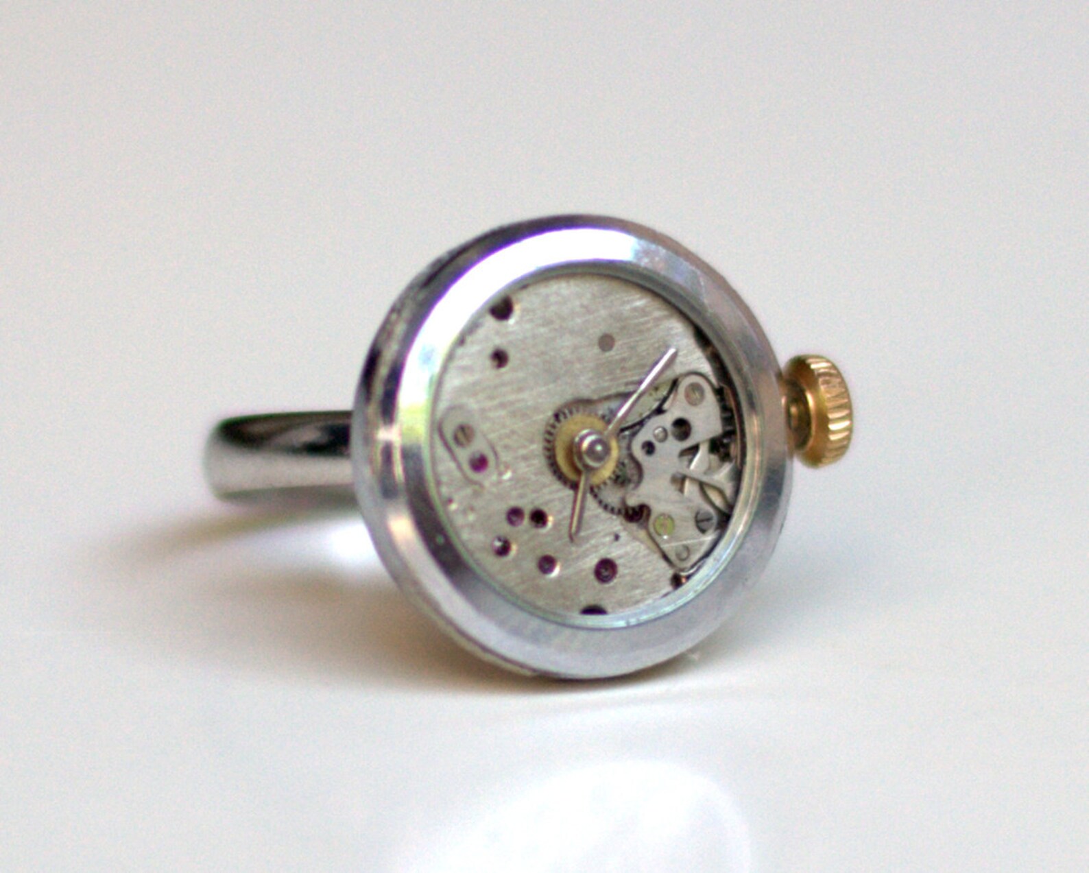 Watch Ring steampunk Watch Ring - Etsy