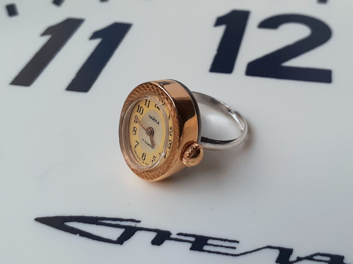 Ring Watch "chaika", Vintage Ring Watch ,soviet Watch, Ladies Watch ...
