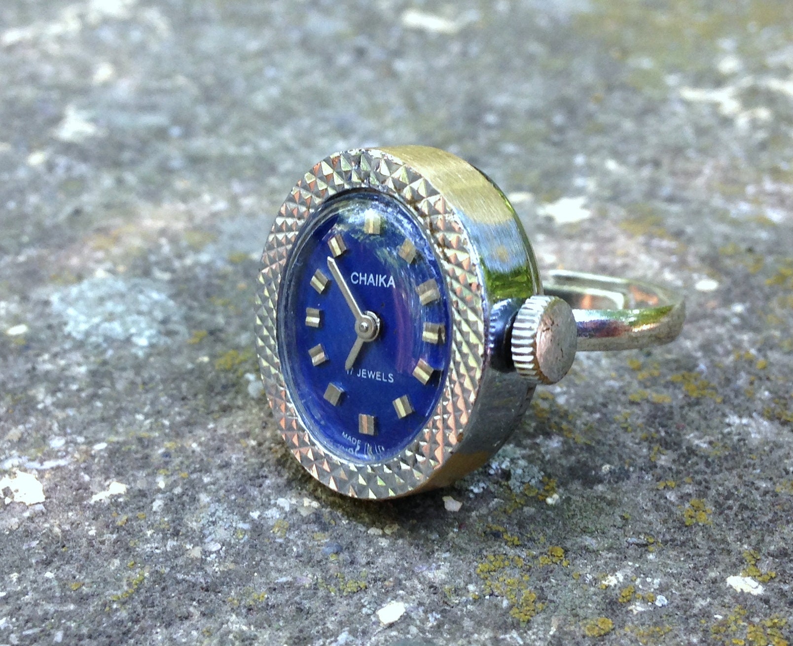 Watch Ring chaika Vintage Ring Watch soviet | Etsy