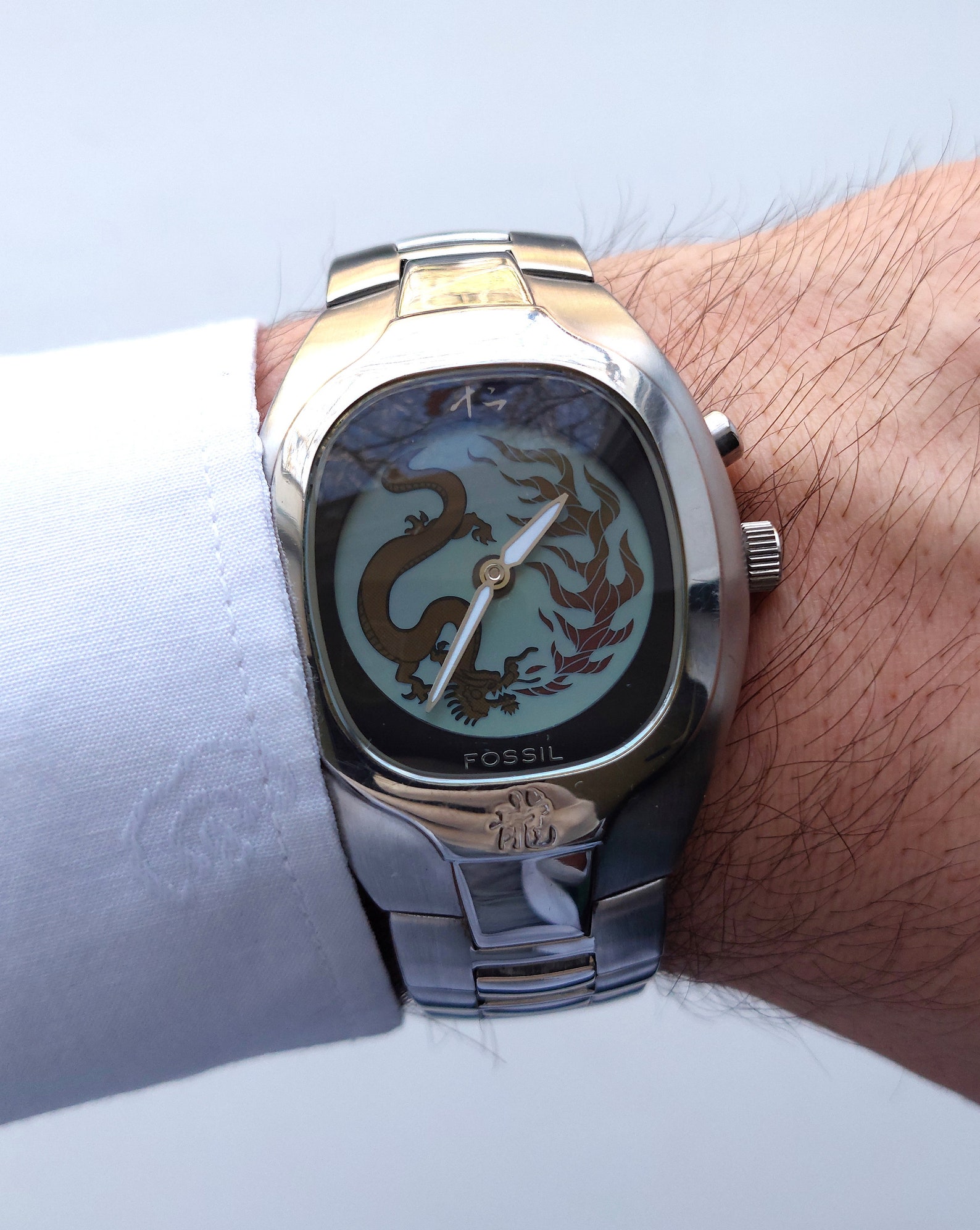 Vintage Fossil Big Tic Dragon Watch: Animated Quartz Wristwatch - Etsy