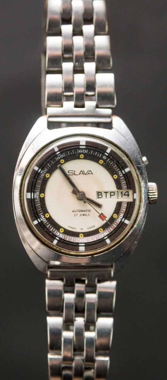 Soviet watch "Slava" , automatic watch , Vintage Wat… - Gem