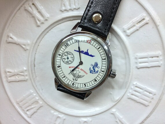 Military watch"Amphibious assault", Soviet watch "Mol… - Gem