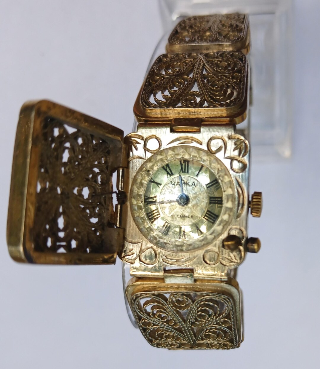 Vintage Gold Plated Chaika Watch: Mechanical Womens Jewelry Bracelet - Etsy
