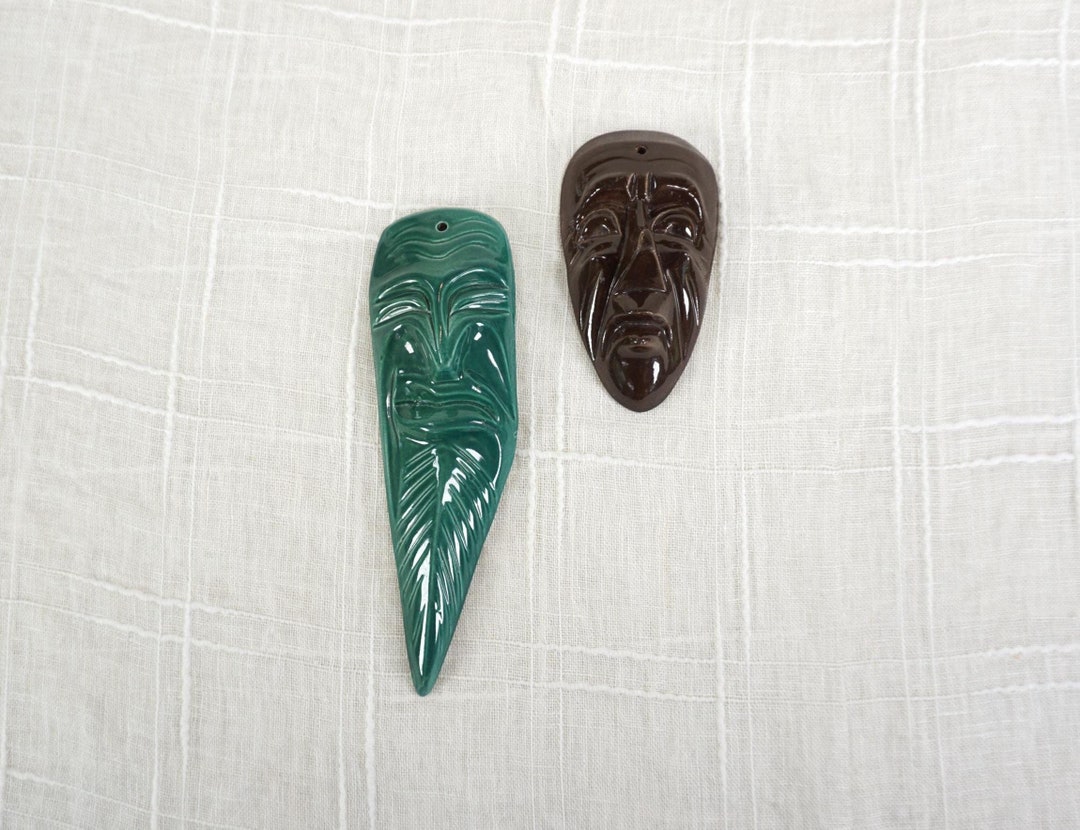 Modern Ceramic Wall Masks - Etsy