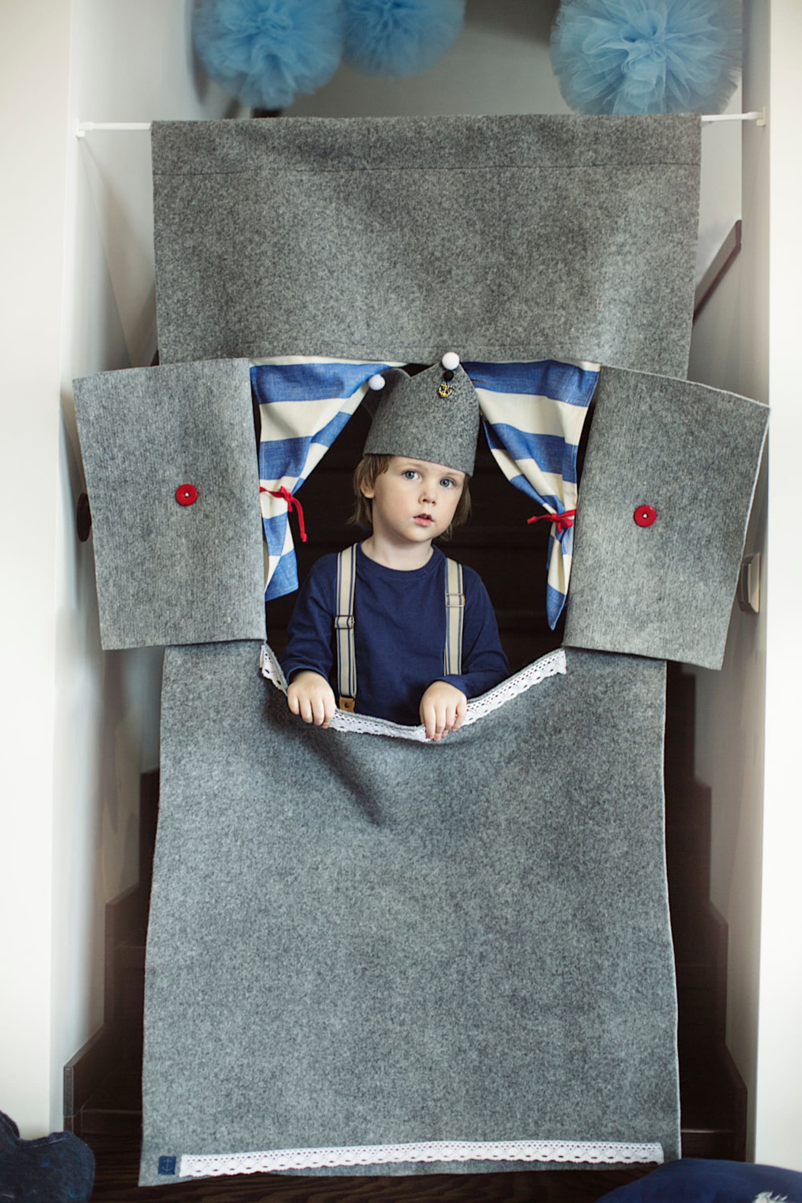 Waldorf Toys, Wool Felt Doorway Puppet Theater, Puppet Show Stage ...