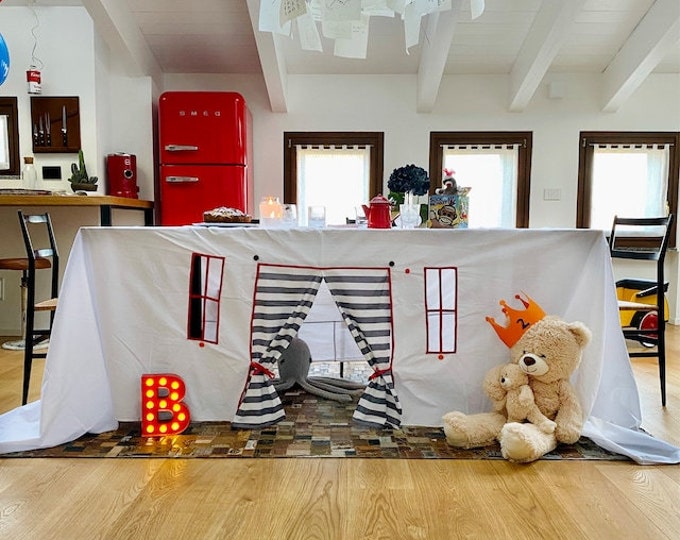 Tablecloth Playhouse, Play Tent, Party Tablecloth, Playhouse, Outdoor ...