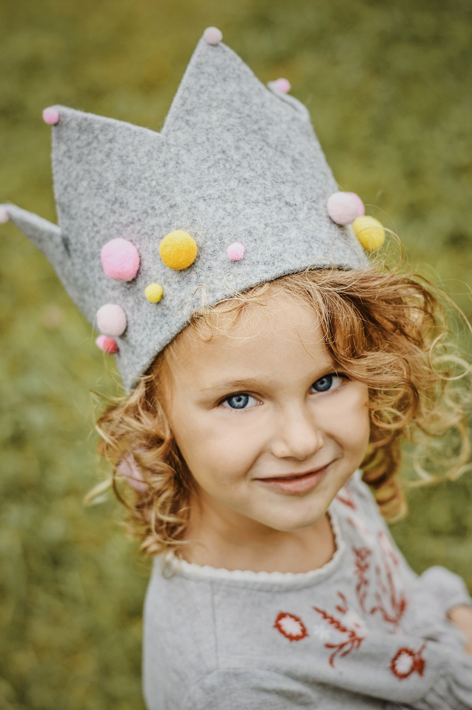 Birthday Crown Grey Felt Kids Crown Baby Dress up Crown - Etsy
