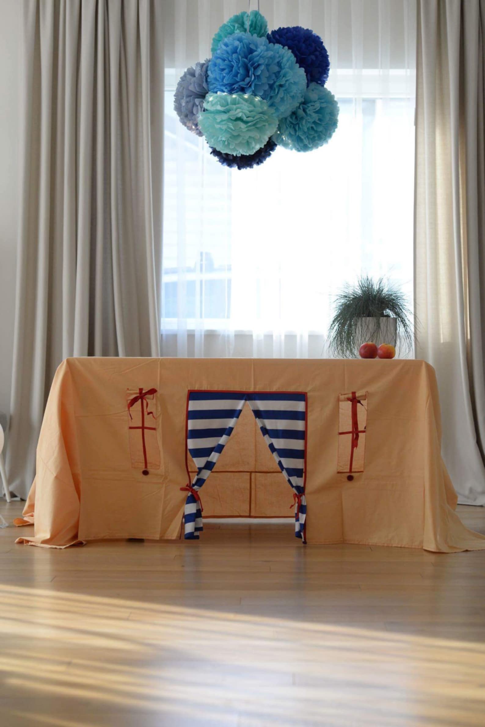 Tablecloth Playhouse, Play Tent, Party Tablecloth, Playhouse, Outdoor ...