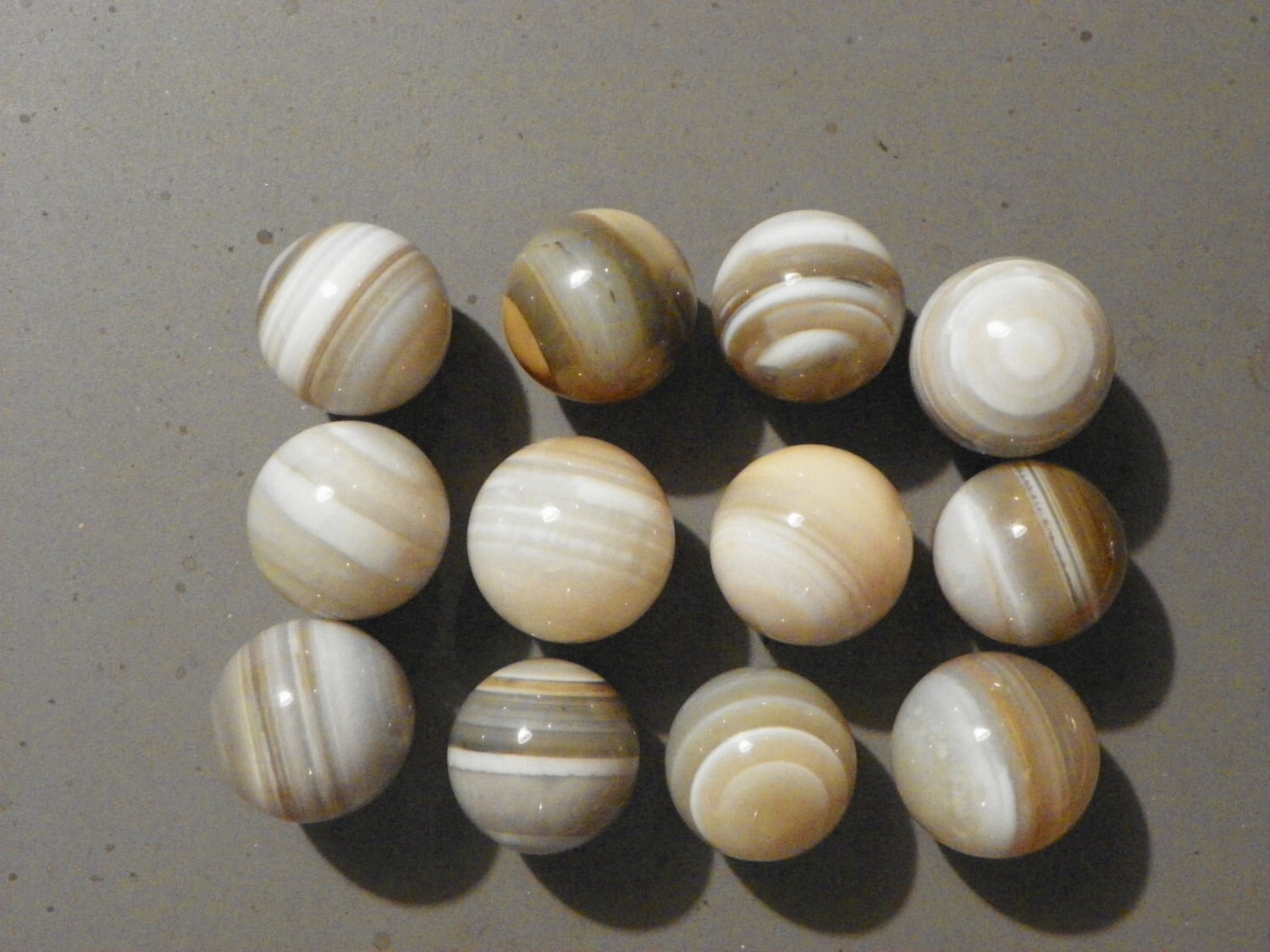 Bullseye Agate Marbles Banded Bulls Eye Dozen 1 1/8 to 1 1/4 Inch - Etsy