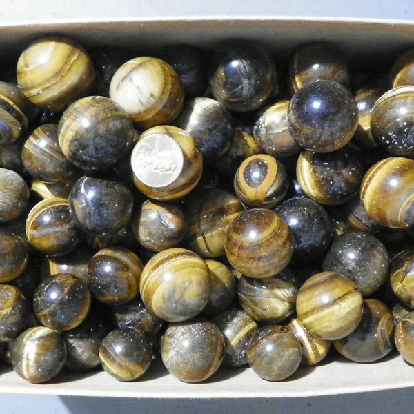 Tiger Eye Marbles - Etsy