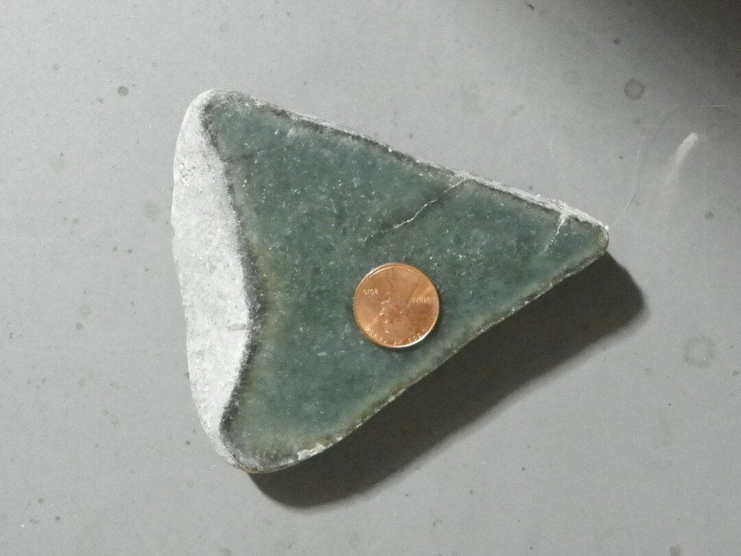 319 Grams Burmese Jade Jadeite 90x80x20 MM Polished Specimen Cab Rough ...