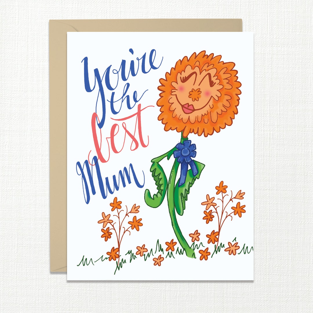 Best Mom Mother's Day Card Funny Mother's Day Card You're the Best Mum ...