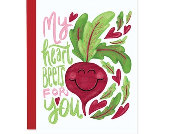 My Heart Beets for You Card - Etsy