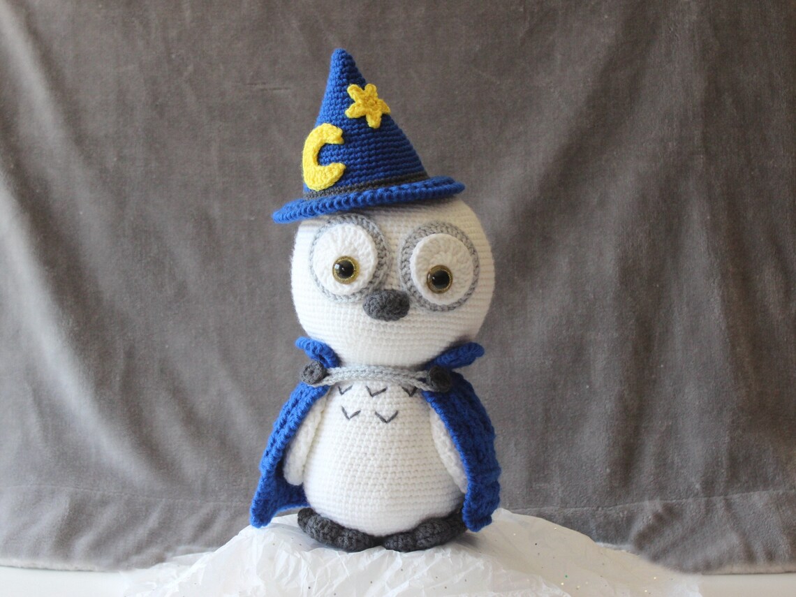 Crochet Pattern Marvin the Owl Wizard Amigurumi Snowy Owl - Etsy