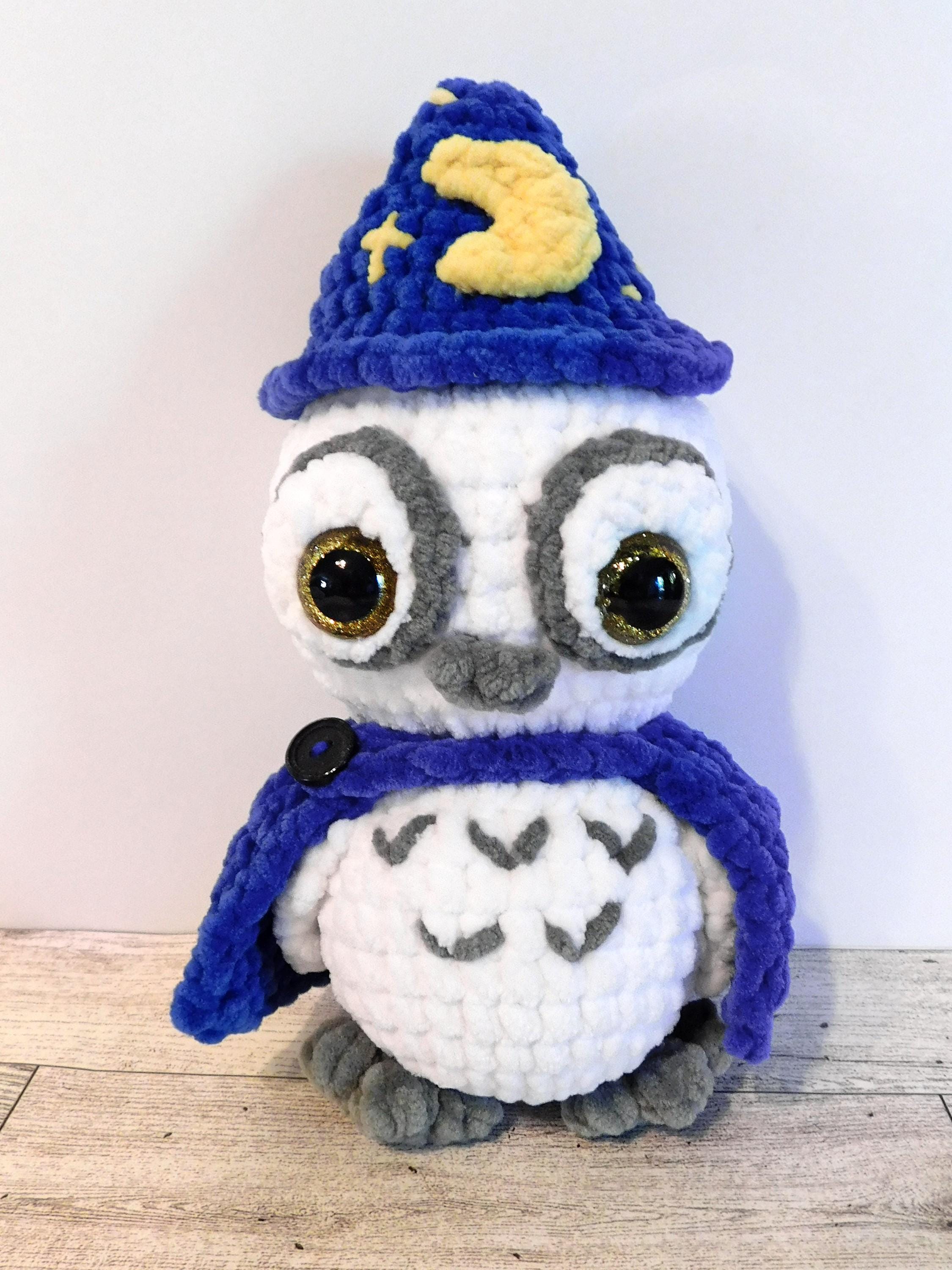 Crochet Pattern Marv the Plush Owl Wizard, Amigurumi Snowy Owl, Cute ...