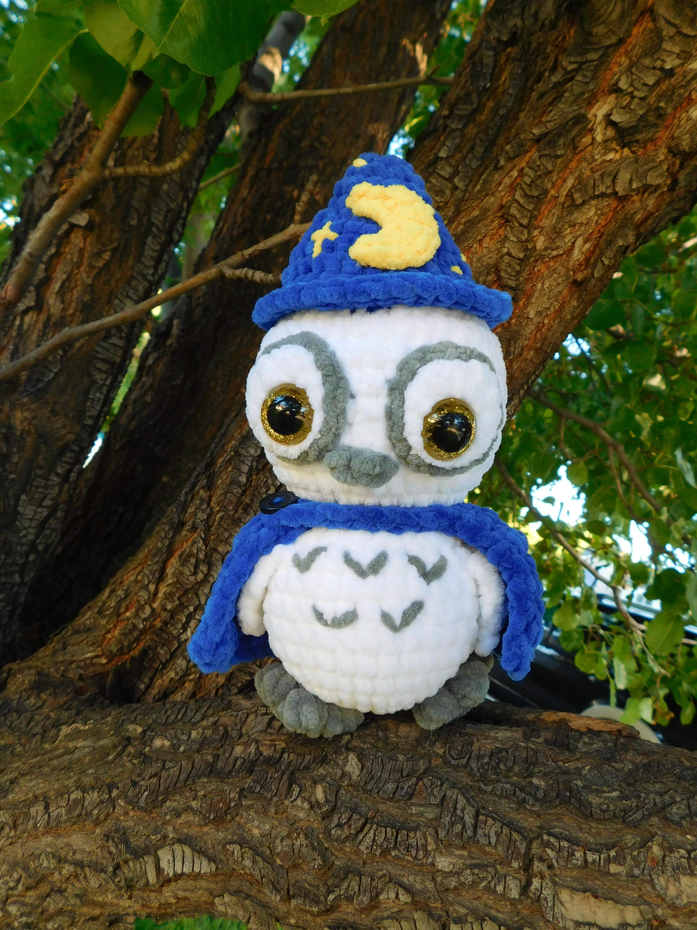 Crochet Pattern Marv the Plush Owl Wizard, Amigurumi Snowy Owl, Cute ...