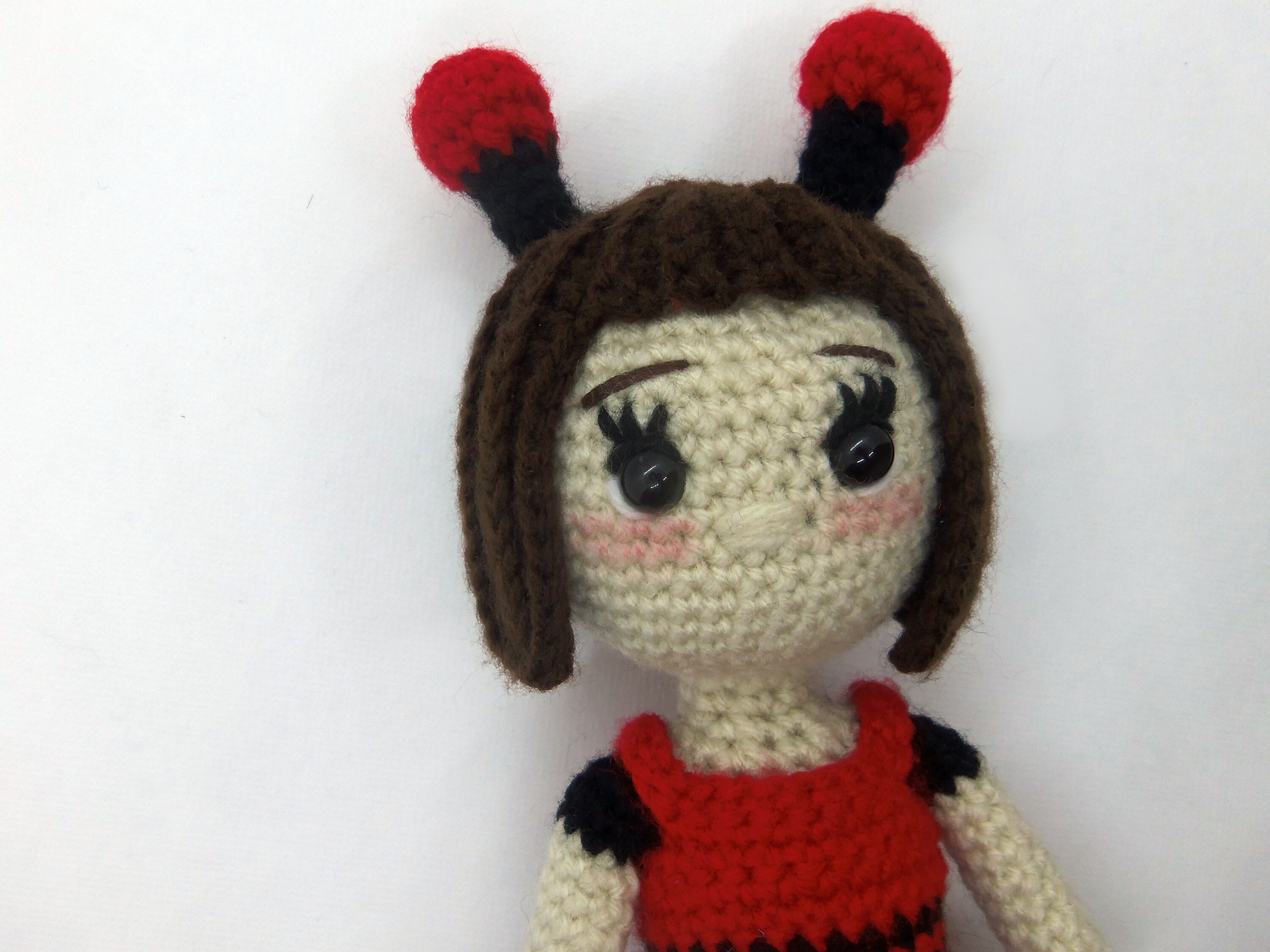 Crochet Pattern Ladybug Doll, Cute Amigurumi Doll Pattern, Kawaii ...
