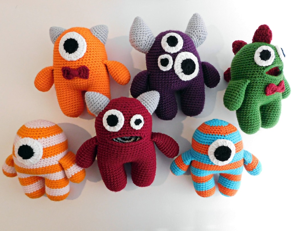 Crochet Pattern Space Boogers, Customizable Monster Aliens With a ...