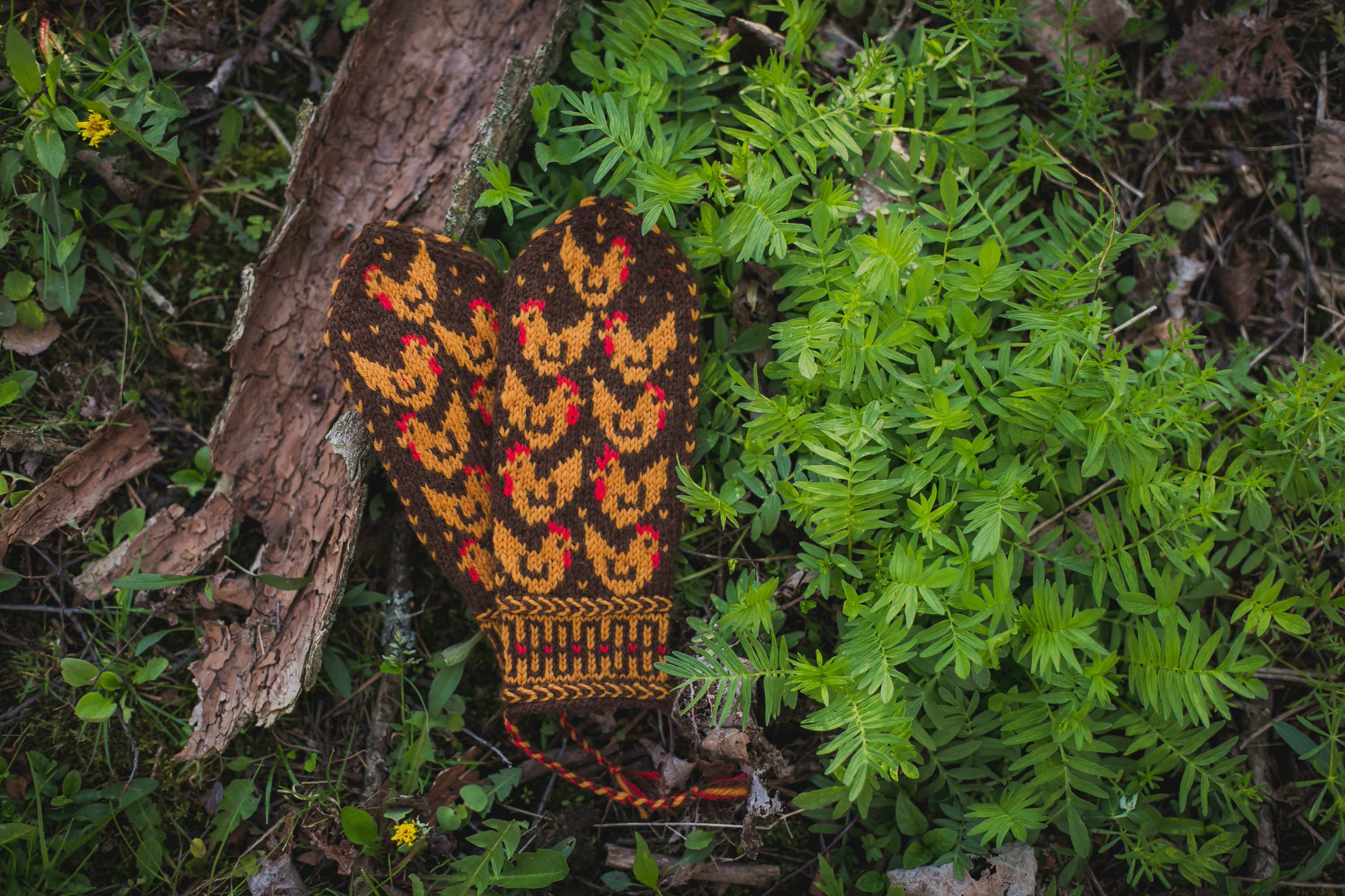 KNITTING PATTERN Little Red Hen Mittens Knit Mittens - Etsy