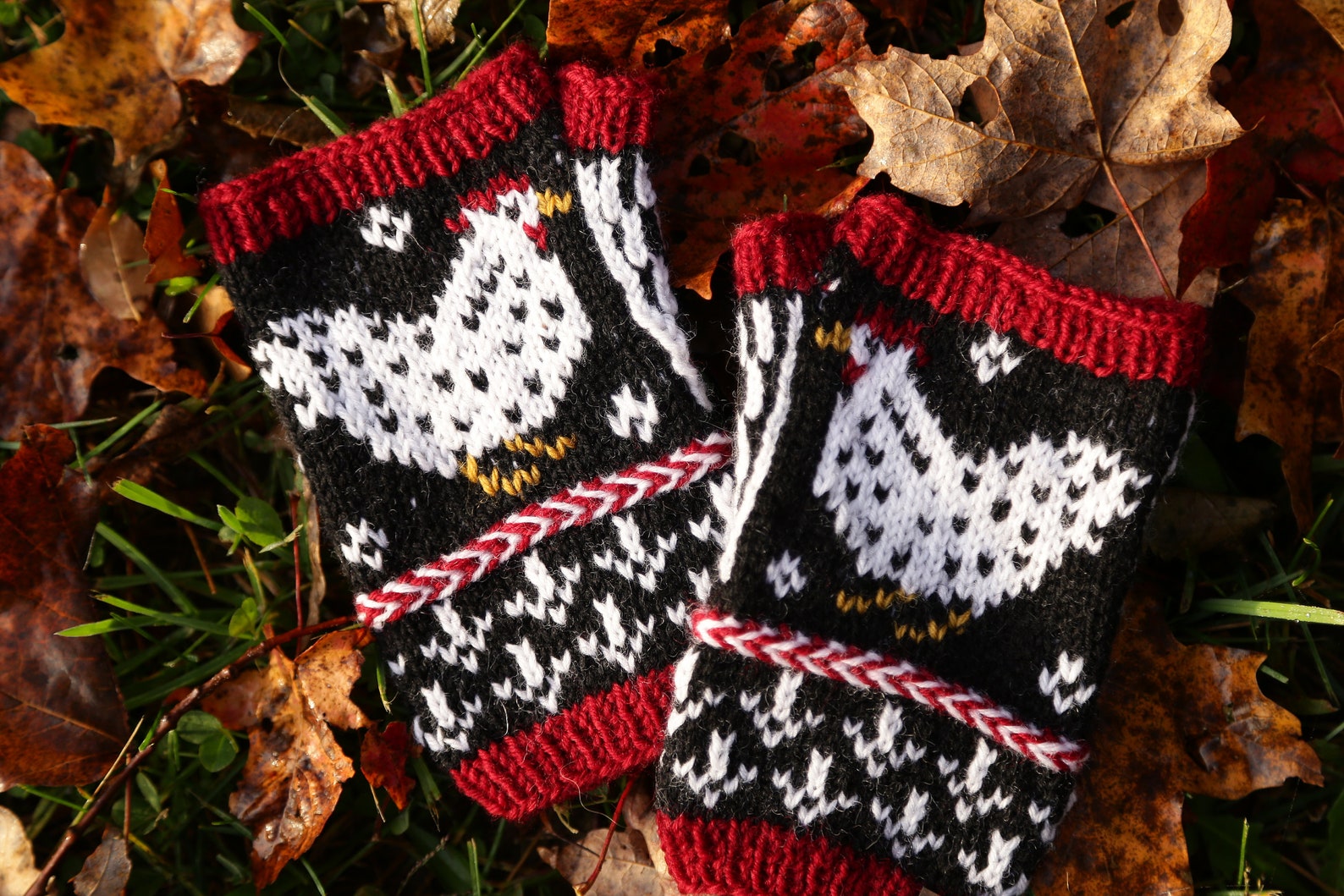 KNITTING PATTERN | Matilda Mitts | Fingerless Mitten | Chicken Mittens ...