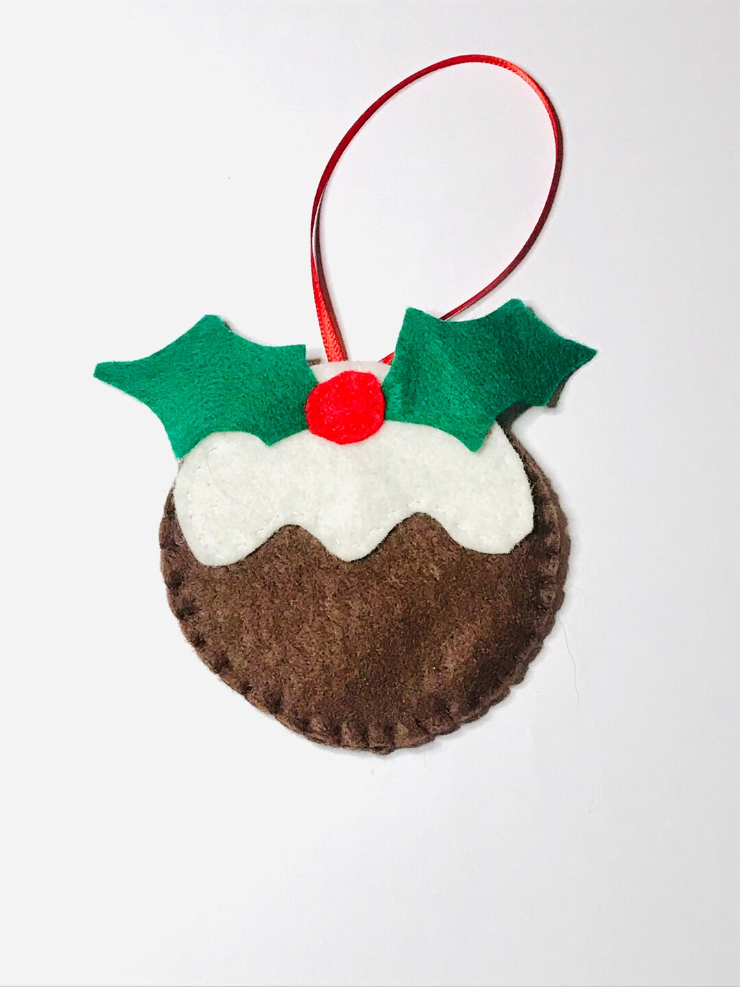Felt Christmas Pudding Tree Decoration Pattern/template (PDF) - Etsy