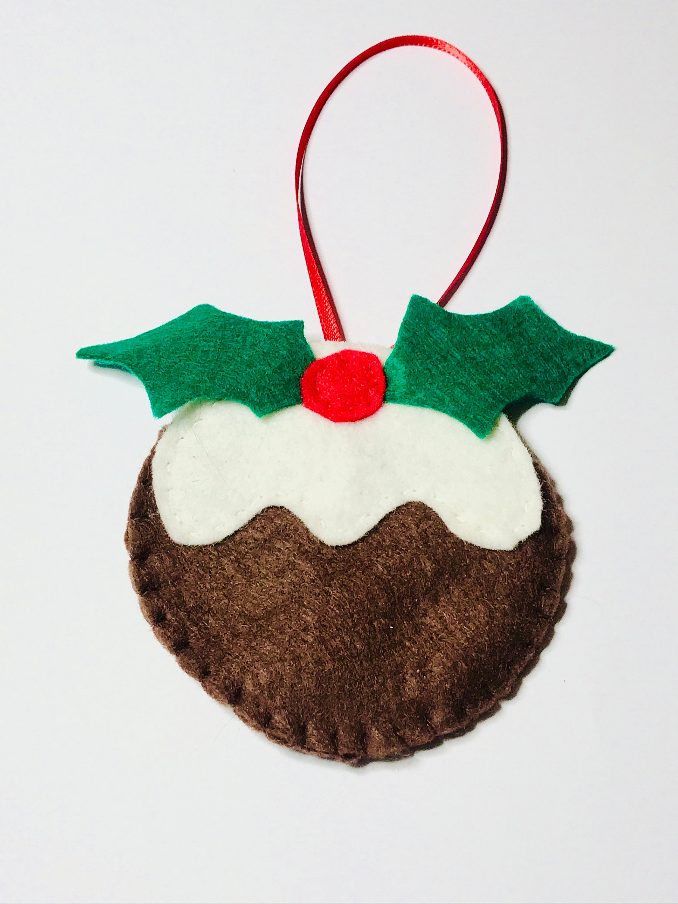 Felt Christmas Pudding Tree Decoration Pattern/template PDF - Etsy