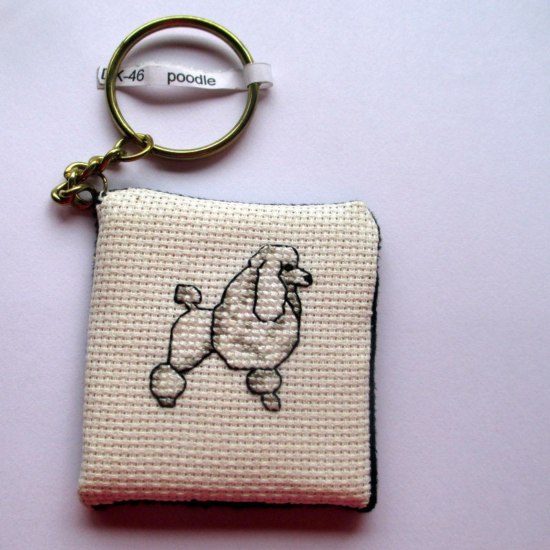 Cross Stitch Dog Keychains #1 - Etsy