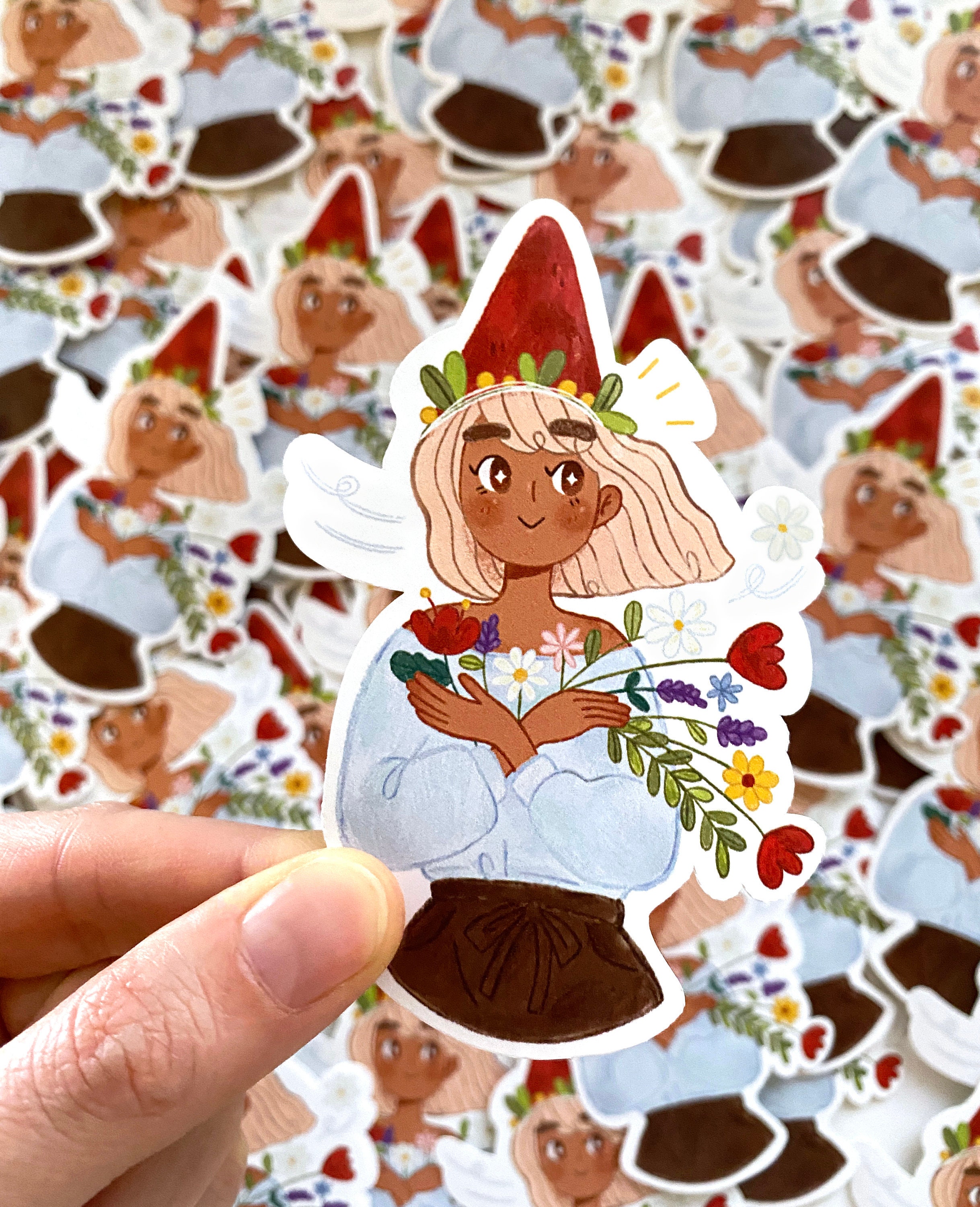 Cottagecore Wildflowers Durable Waterproof Vinyl Sticker - Etsy