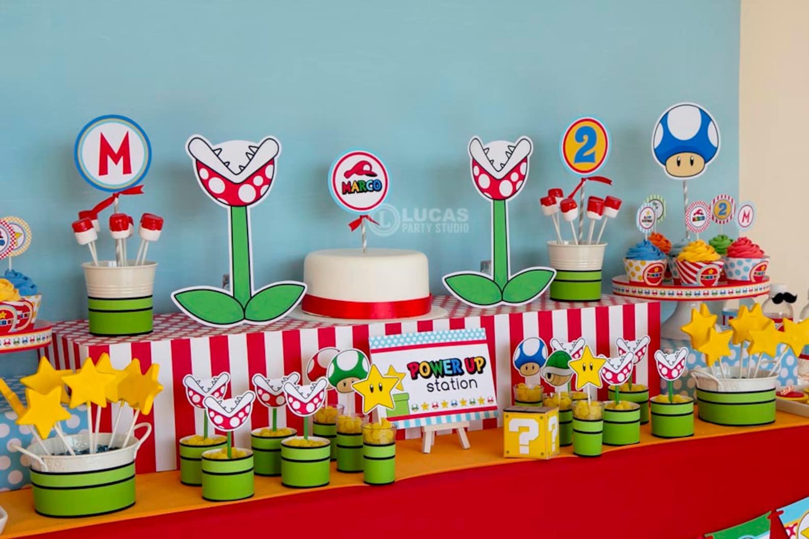 Super Mario Inspired Birthday Decorations Personalised Printables Mario