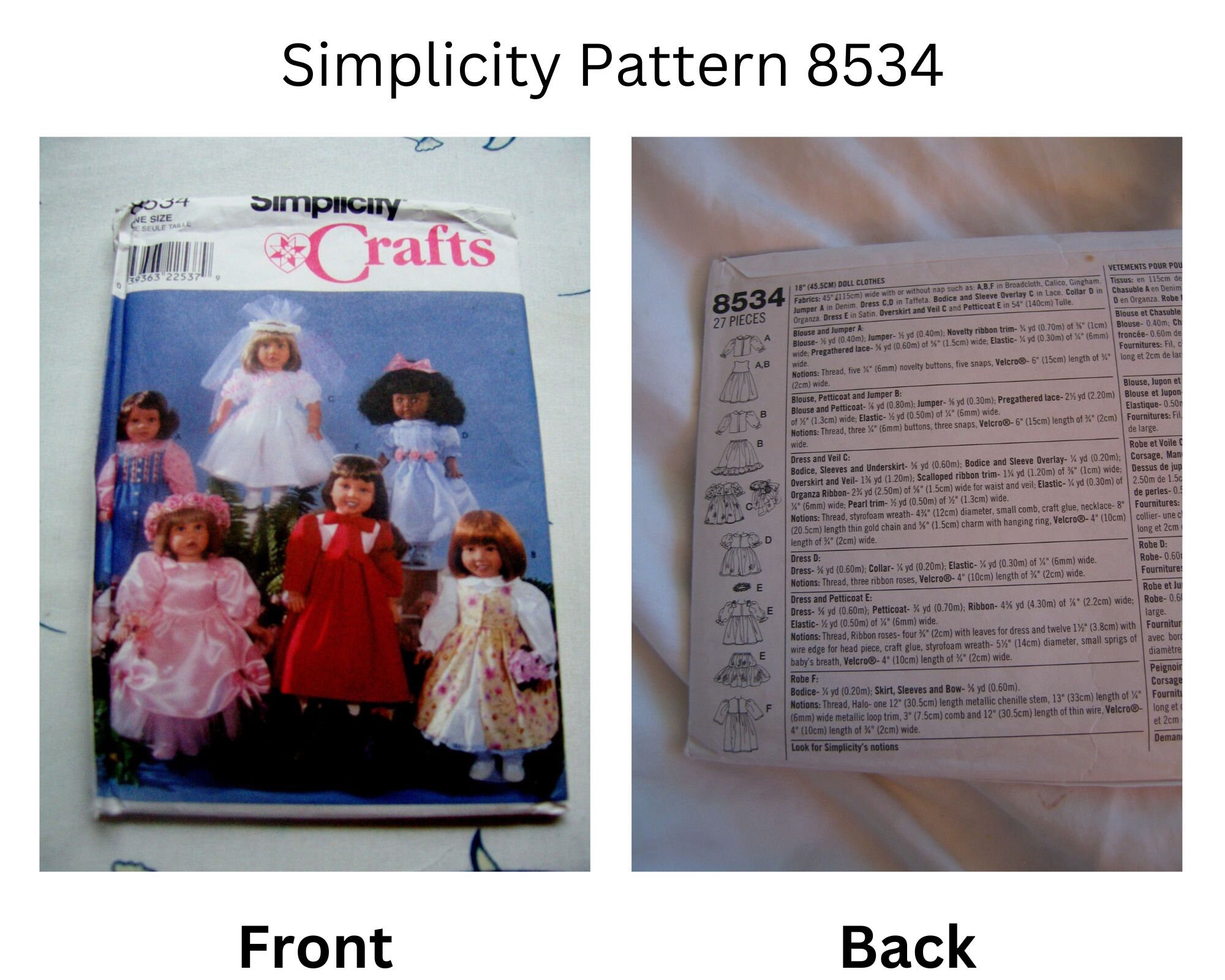 Vintage Patterns Simplicity and Mccalls for Raggedy Ann and - Etsy