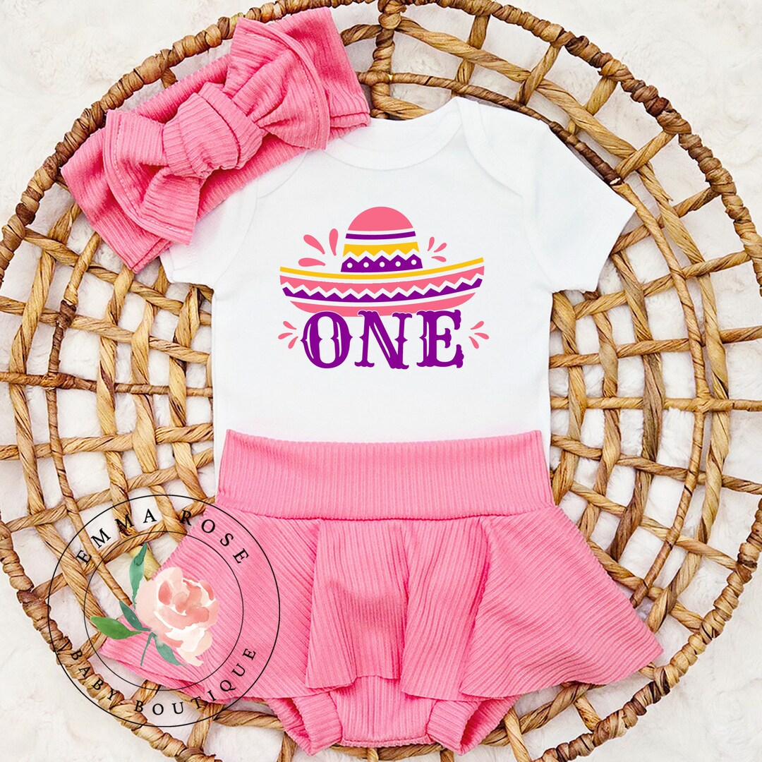 First Fiesta Birthday Outfit Girl, One Fiesta First Birthday Outfit ...