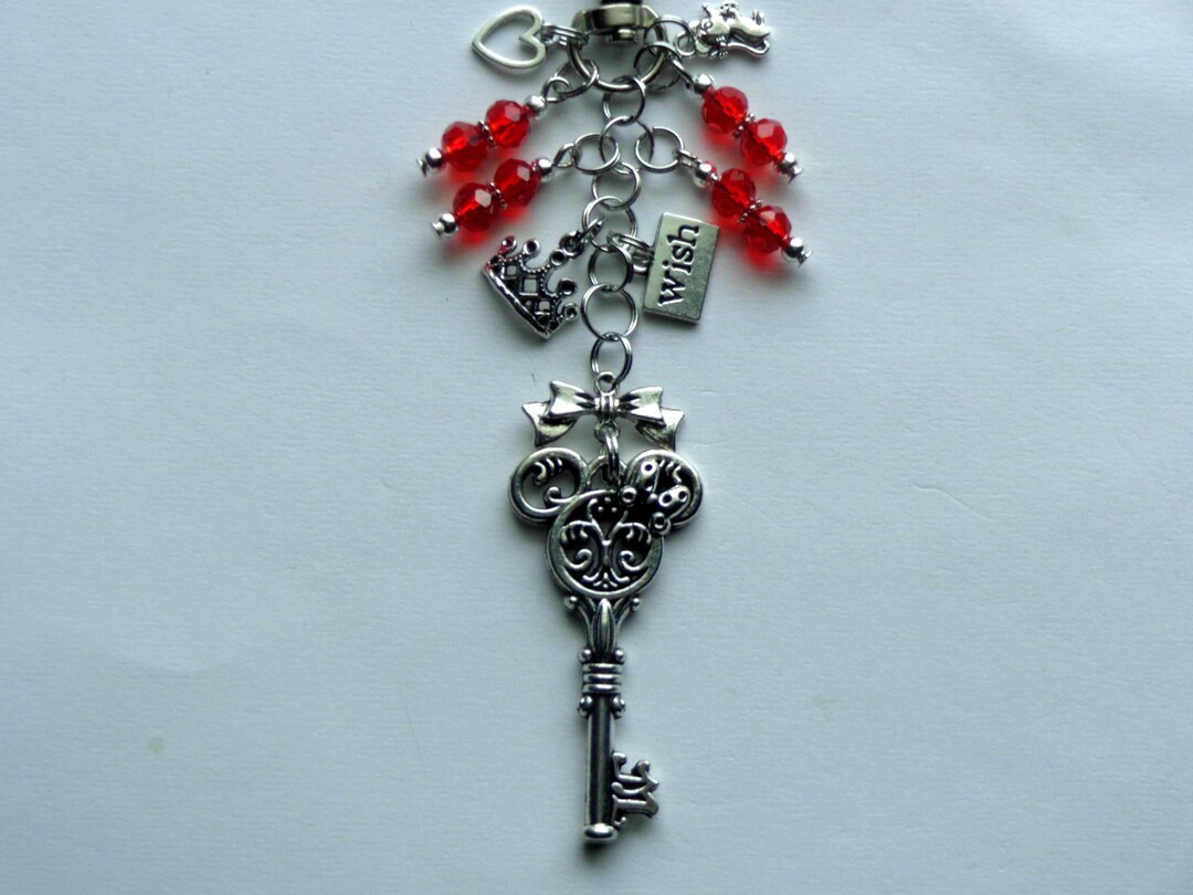 Minnie Mouse Key, Wish, Bow, Crown, Mouse, Heart, Key Chain, Purse Clip ...