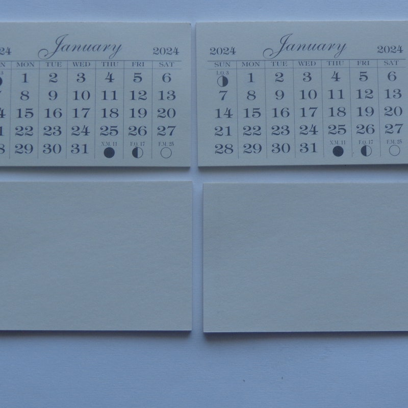 Mini Calendar - Etsy