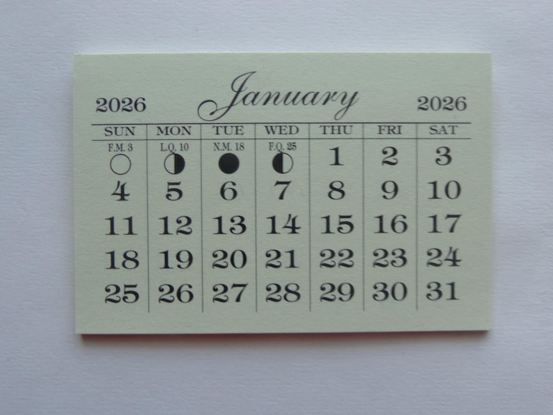 Love Cats 2026 Mini Magnetic Moon Calendar: Fridge, Locker, Cabinet ...