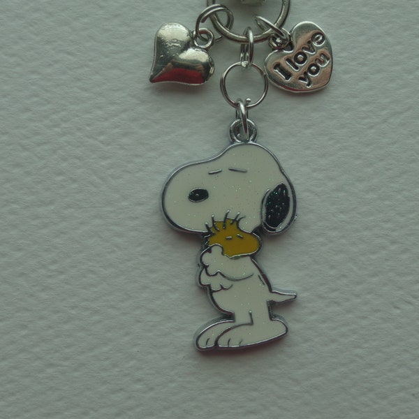 Snoopy and Woodstock Keychains - Etsy