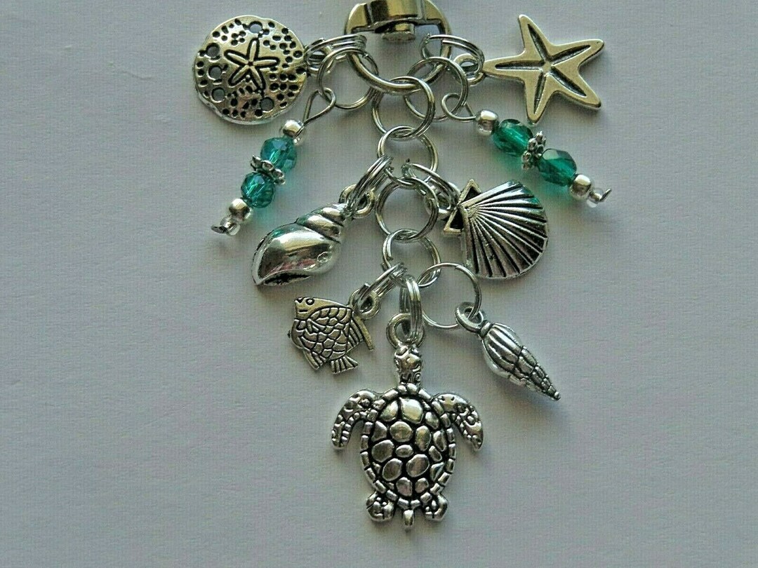 Sea Turtle, Nautical, Seashells, Starfish, Sand Dollar, Key Chain ...