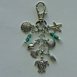 Sea Turtle, Nautical, Seashells, Starfish, Sand Dollar, Key Chain ...