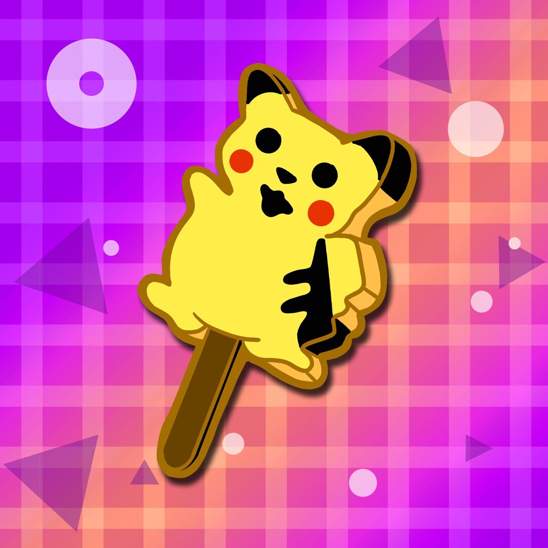 Pikachu Popsicle Holographic Sticker - Etsy