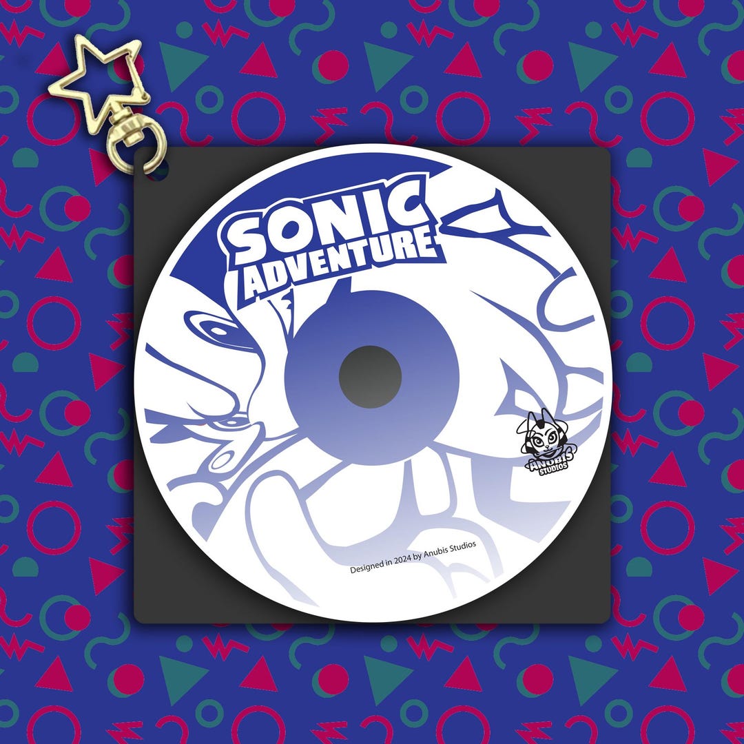 Sonic Adventure Spinning Disc Keychain - Etsy