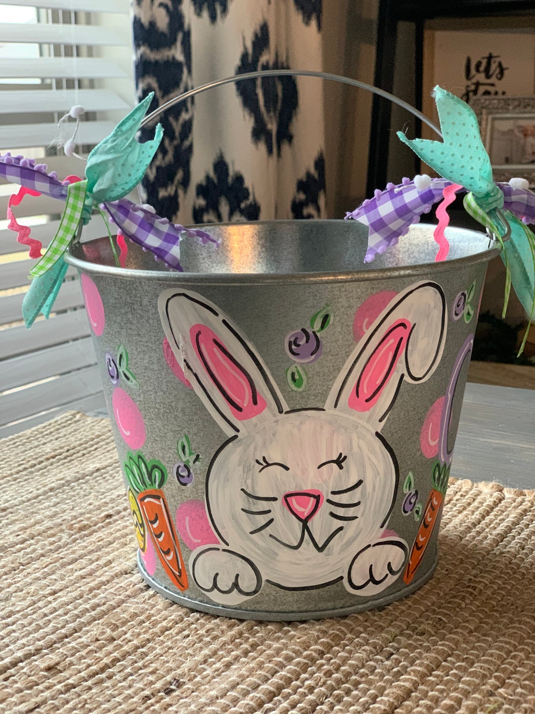 Metal Personalized Easter Bucket - Etsy