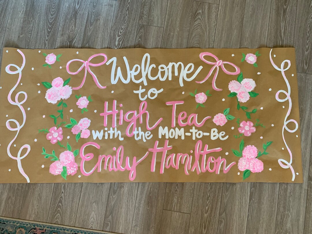 Hand Painted Party Sign/banner - Etsy