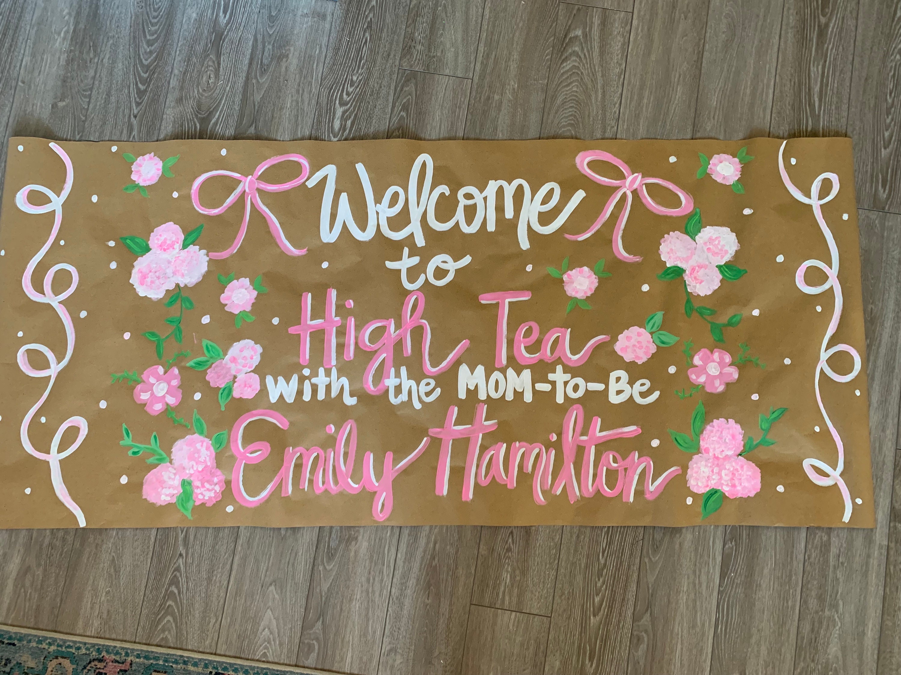 Custom Hand Painted Birthday Banner, Personalized Party Decoration ...