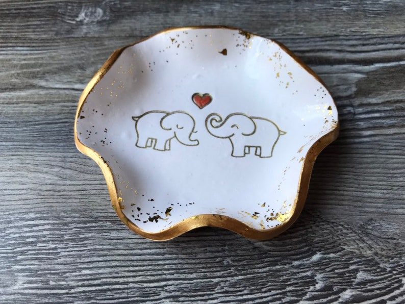 Elephant Ring Dish Elephant Gifts Elephant Love Gift | Etsy